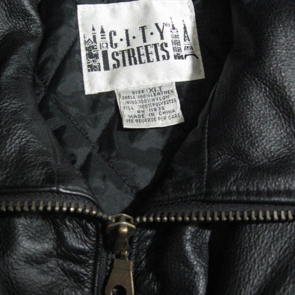 City Streets | Jackets & Coats | City Streets Mens Leather Motorcycle ...